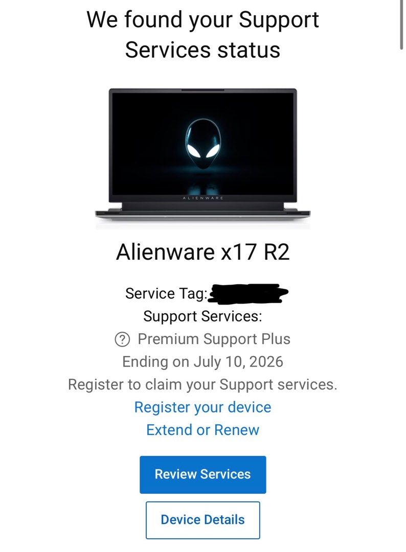 Alienware X17 R2 gaming laptop (under Premium Warranty), Computers ...