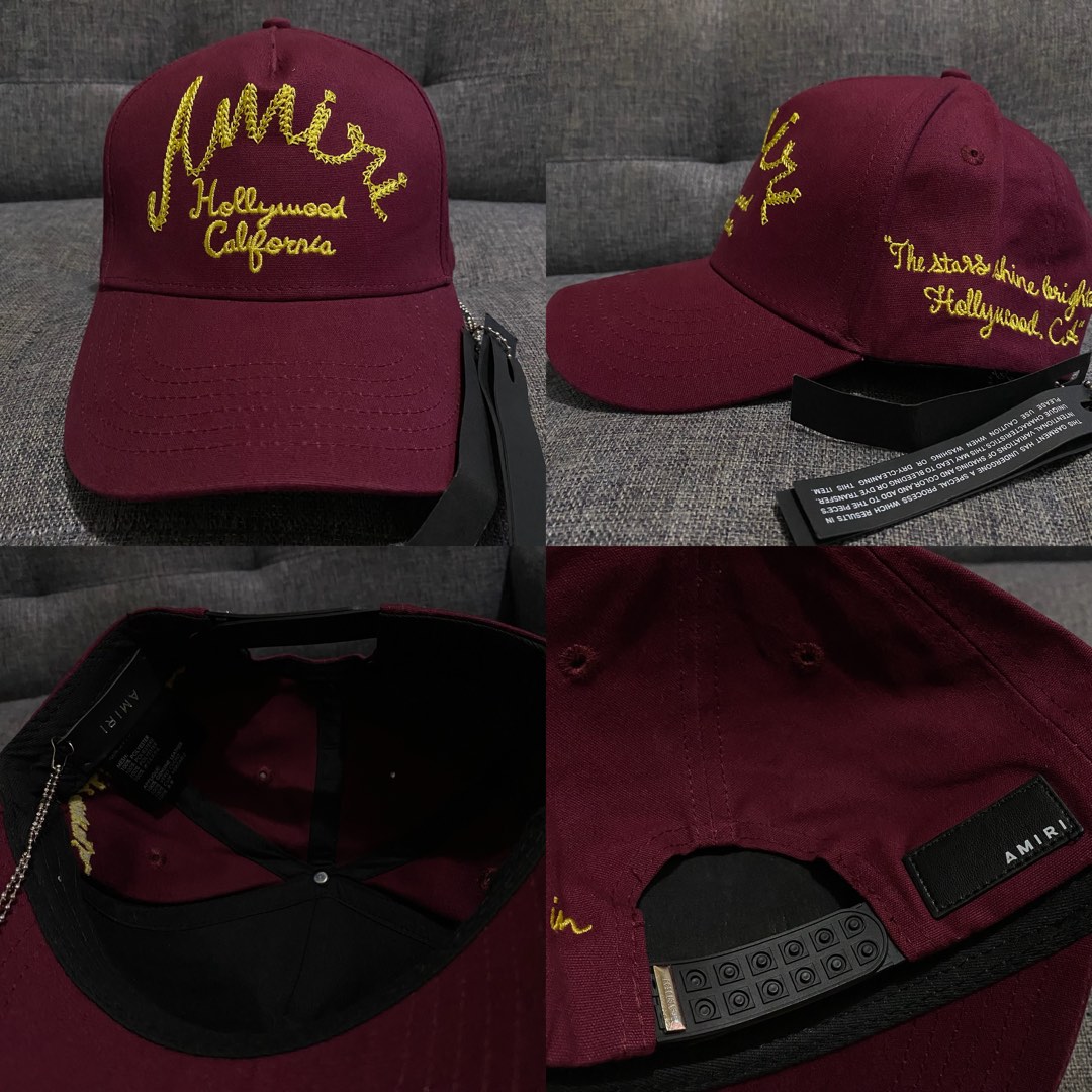 AMIRI HOLLYWOOD CANVAS CAP, Men's Fashion, Watches & Accessories, Caps ...