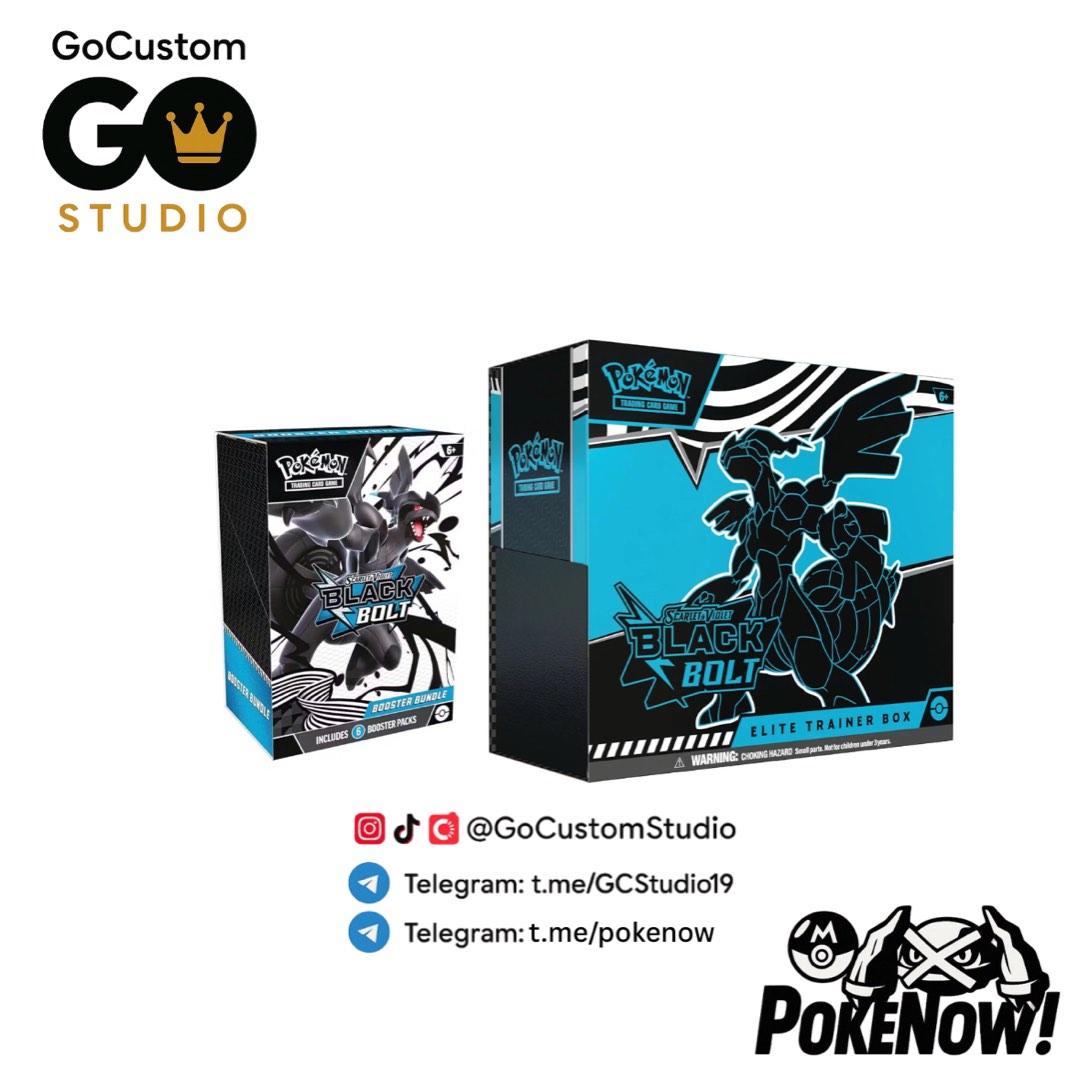 Black Bolt Booster Bundle BB & Elite Trainer Box ETB| GoCustomStudio ...