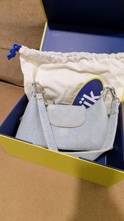 Brik Chroma in Washed Denim Shoulder Bag, Women's Fashion, Bags ...