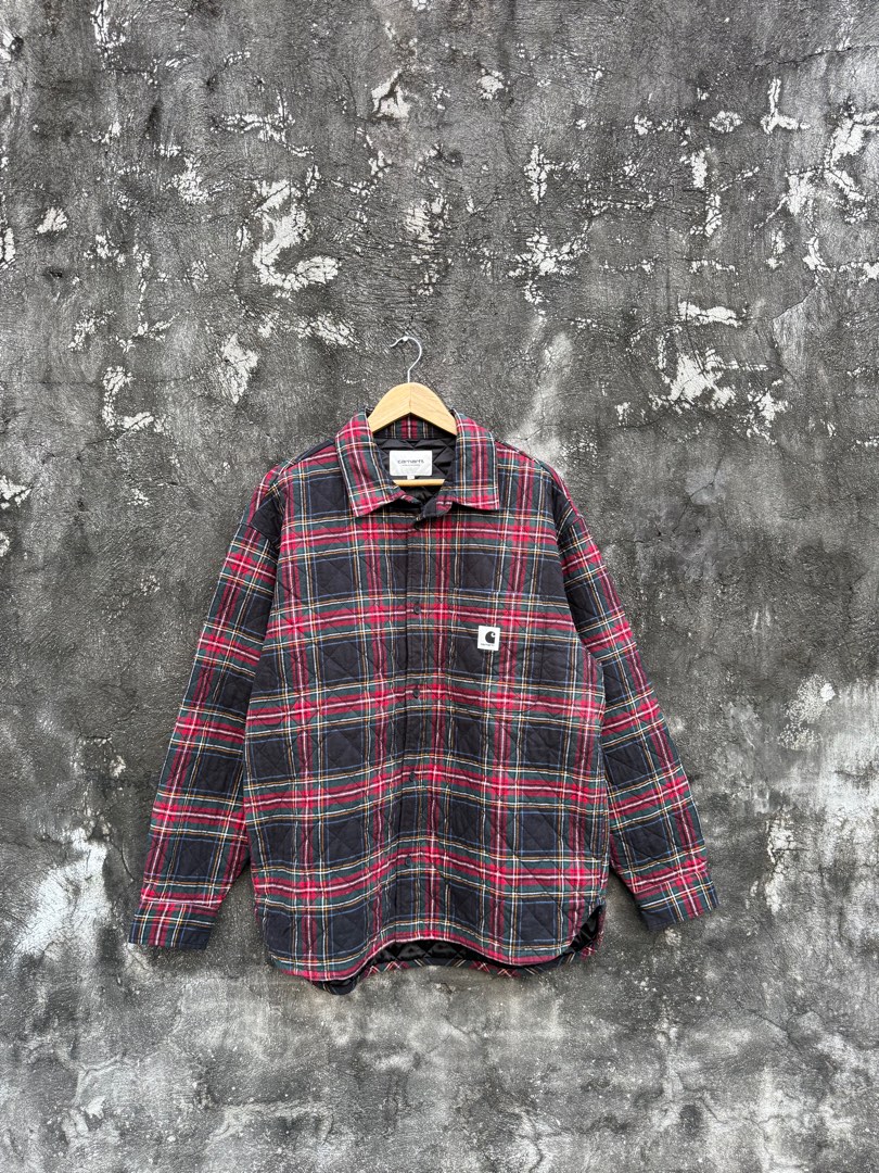 Carhartt WIP wiles quilted shirt jacket, Men's Fashion, Tops & Sets ...