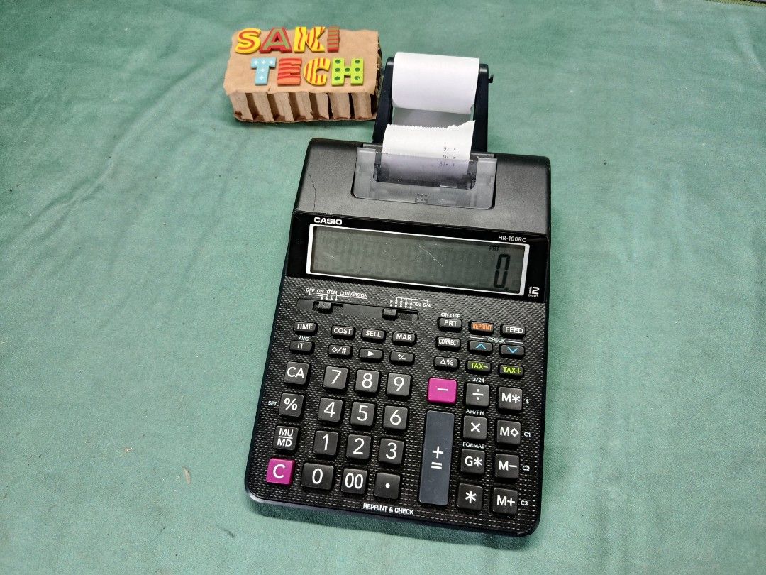 Casio HR-100RC Printing Calculator, Computers & Tech, Office & Business ...
