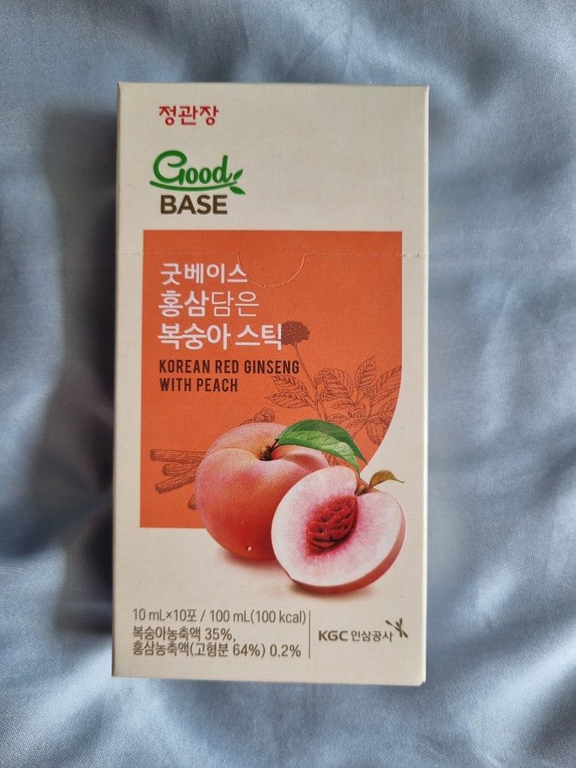 Cheong Kwan Jang Good Base Korean Red Ginseng with Peach x 10 sticks ...
