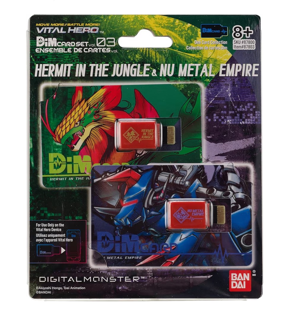 Digimon - Vital Hero DIM Card Pack (Hermit in The Jungle & Nu Metal ...