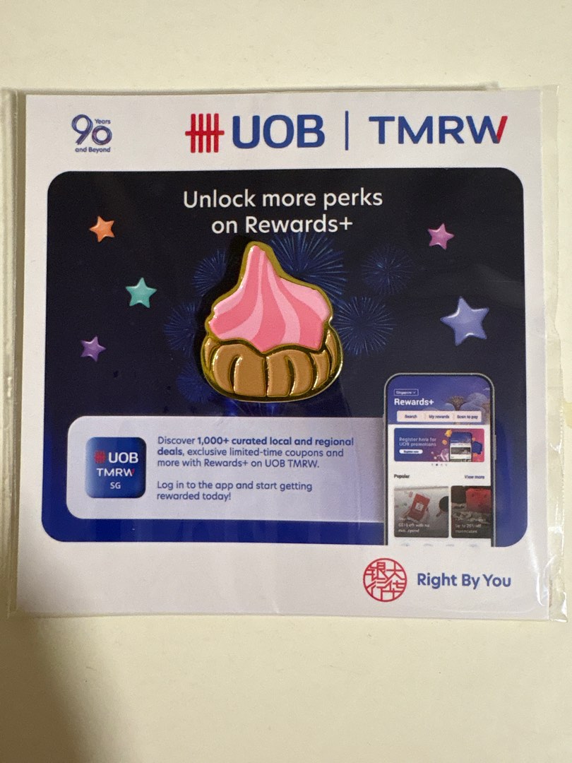 UOB TMRW Rewards+ Pin, Hobbies & Toys, Memorabilia & Collectibles ...