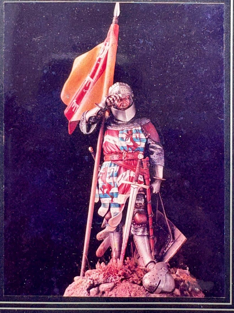 French knight 90mm pegaso models white metal figure model kit, Hobbies ...