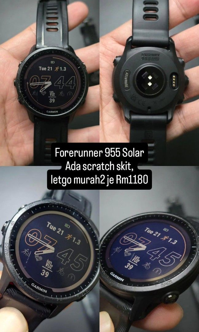 Garmin Forerunner 955 Solar, Mobile Phones & Gadgets, Wearables & Smart ...