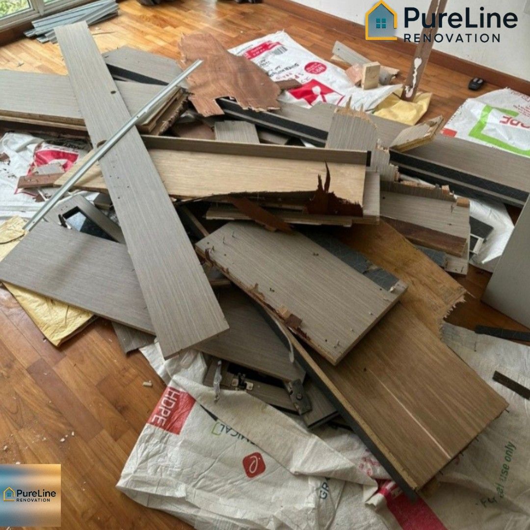 Hacking|Dismantle|Dispose|Demolition|Tiling|S11 Compound cement ...