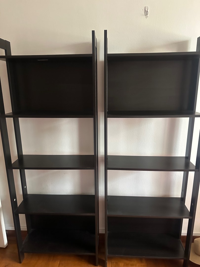 IKEA Black Bookshelf - Ladder Style, Furniture & Home Living, Furniture ...