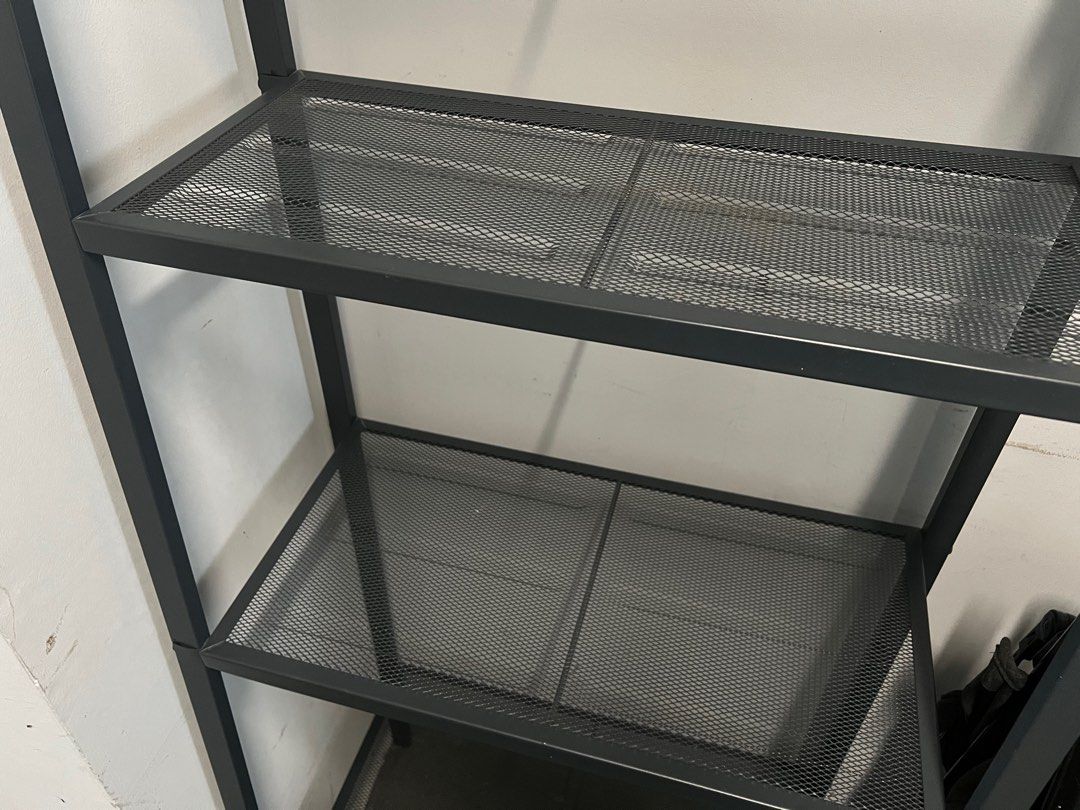Ikea lerberg Metal Ladder Shelf - Grey, Furniture & Home Living ...