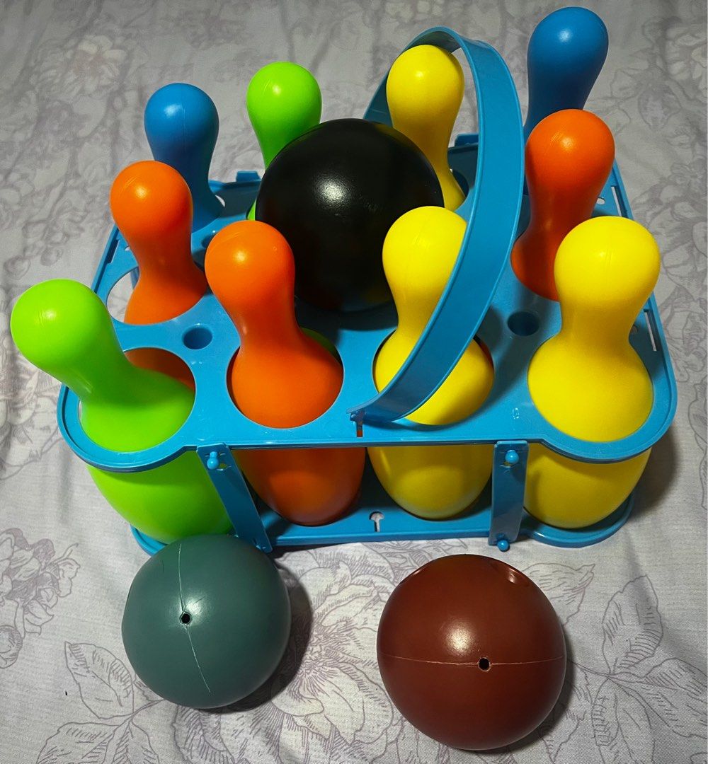 Kids' Bowling Set with Pins and Balls, Hobbies & Toys, Toys & Games on ...