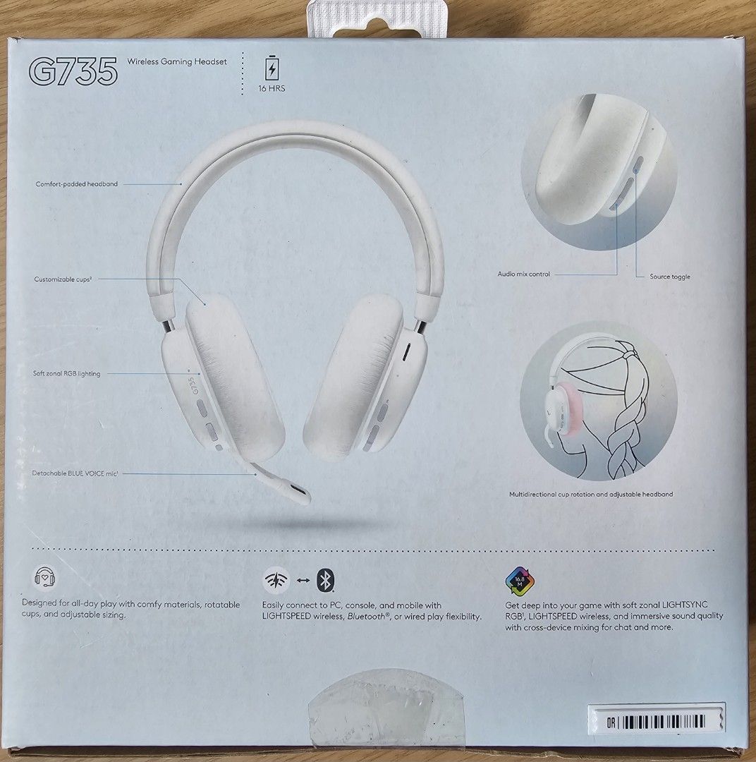 Logitech G735 Wireless Gaming Headset, Audio, Headphones & Headsets on ...