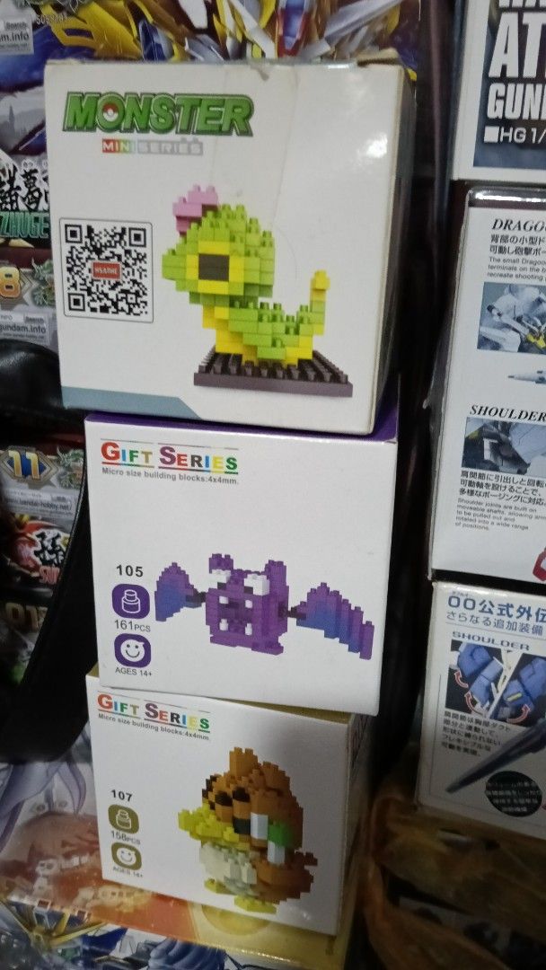 Mini Block Gift Series Sets - Monster, Bat, and More!, Hobbies & Toys ...