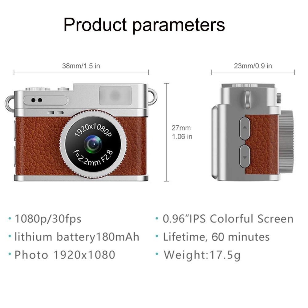 Mini Digital Camera 1080P Full HD ( brown), Photography, Cameras on ...