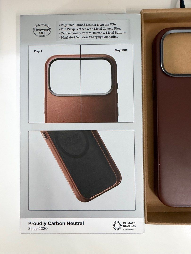 Nomad Horween Leather Case iPhone 17 pro max Rustic Brown, Mobile ...