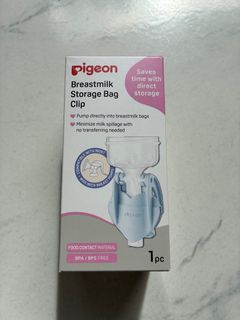 Pigeon Adaptor and Breastmilk Storage Bag Clip, Babies & Kids, Nursing ...