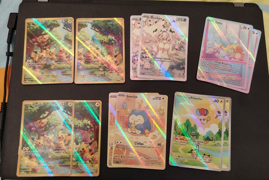 Pokemon Cards - Flying Pikachu, Hobbies & Toys, Toys & Games on Carousell