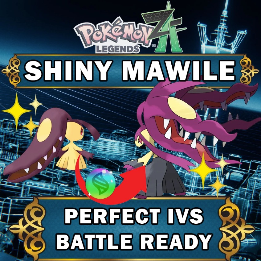 Pokemon Legends ZA - Shiny Mawile - Perfect IVs, Battle Ready, Video ...