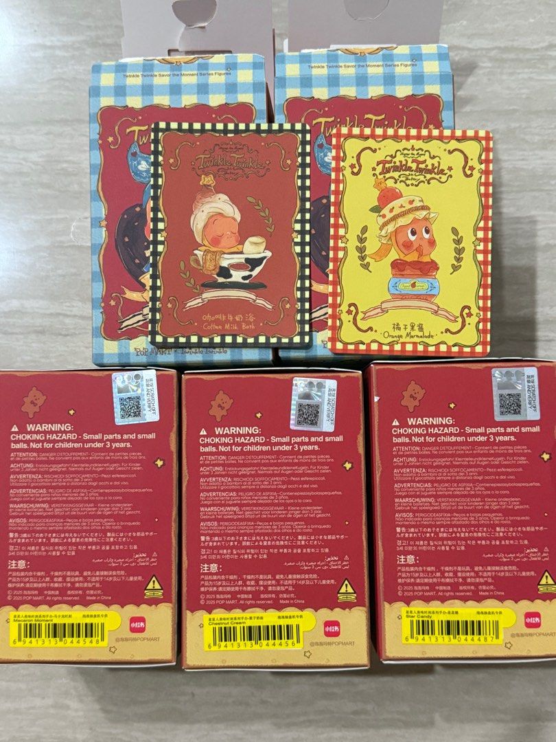 POP MART Twinkle Twinkle Savour the Moment: Coffee Milk Bath/ Orange ...