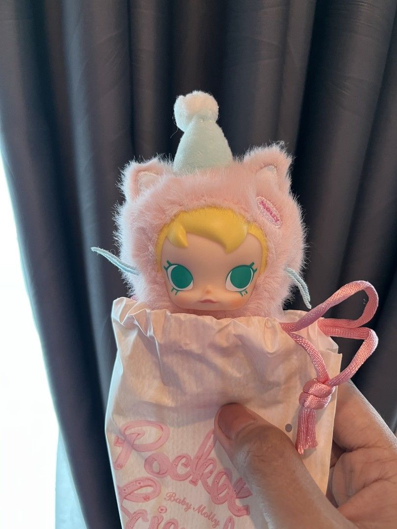 😁POPMART - Baby Pocket Molly & Friends Vinyl Plush Pendant Blind Box ...