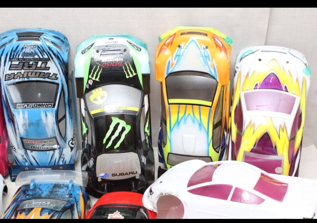 RC Radio Remote control Car Body Shells used - Protoform Tamiya ...