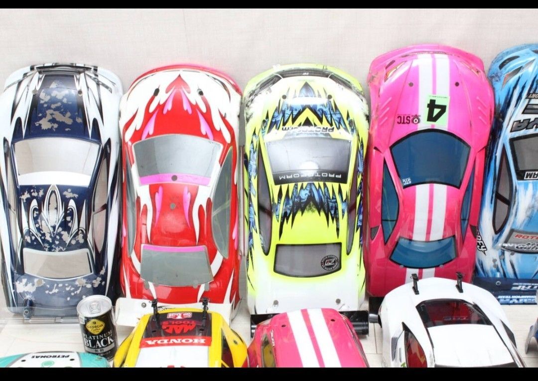 RC Radio Remote control Car Body Shells used - Protoform Tamiya ...