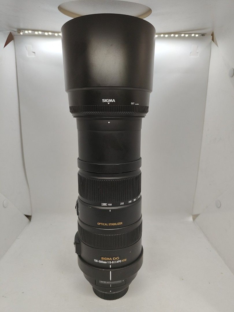 Sigma 150-500mm F5-6.3 APO OD DG HSM, Photography, Lens & Kits on Carousell