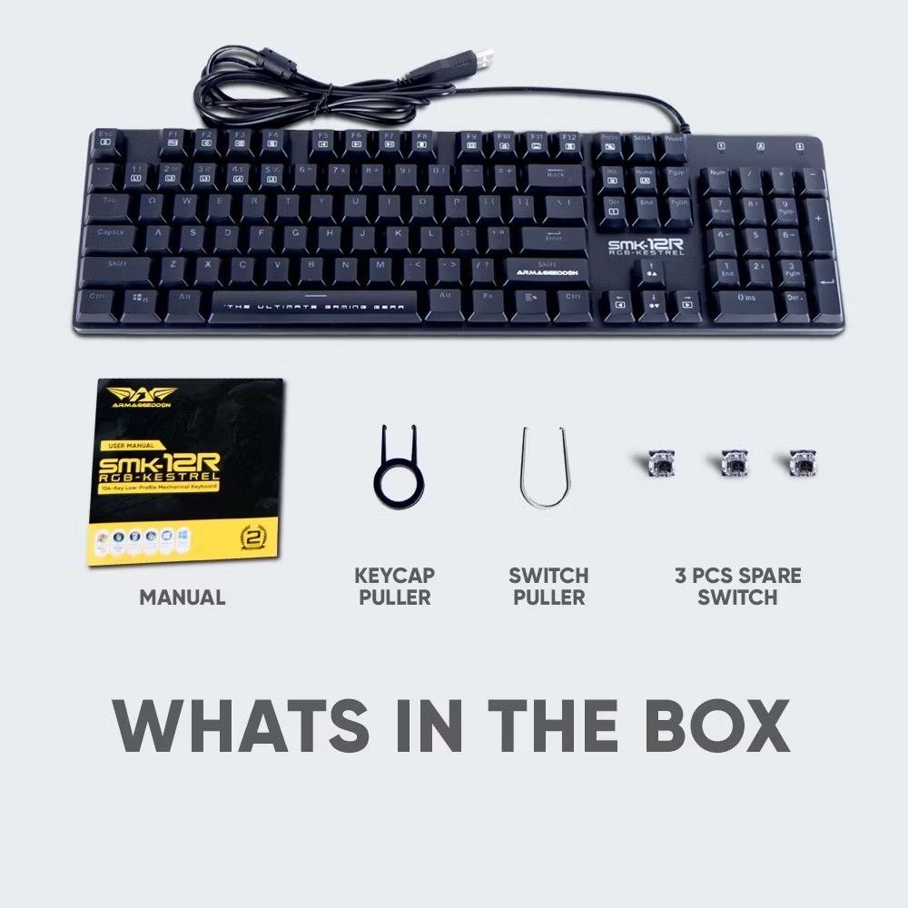 Armaggeddon SMK-12R RGB RGB-Kestrel Mechanical Keyboard, Computers ...