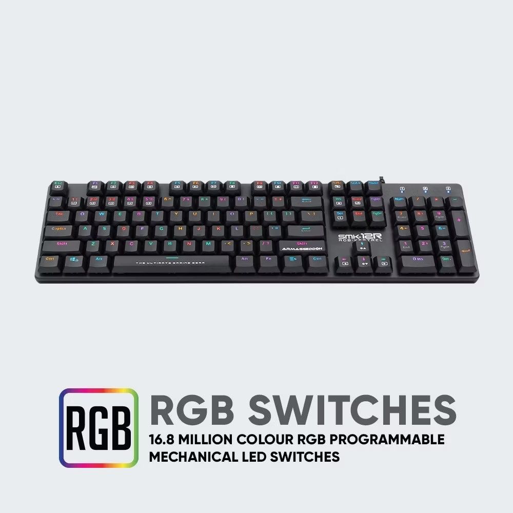 Armaggeddon SMK-12R RGB RGB-Kestrel Mechanical Keyboard, Computers ...