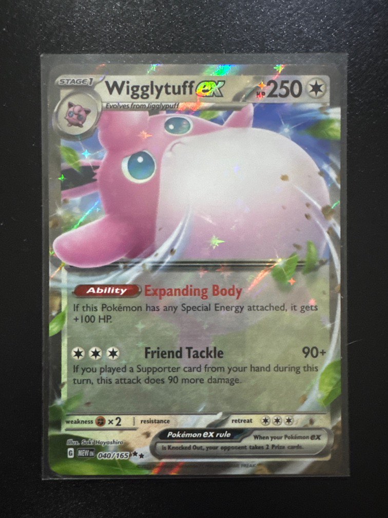 Wigglytuff Ex 40 DR SV 151, Hobbies & Toys, Toys & Games on Carousell