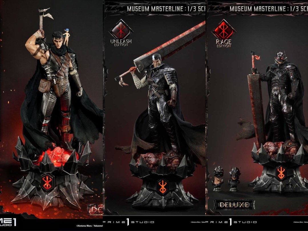 WTB Prime 1 Studio Berserk 1/3 Guts dx version black swordman berserker ...