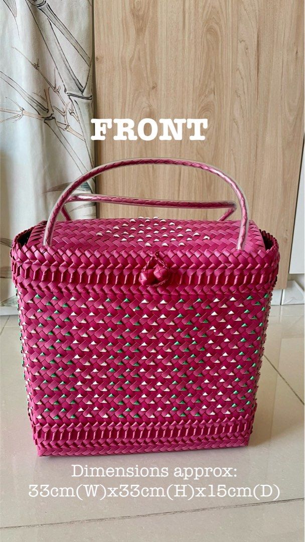 100% Handmade Jumbo Penan Bag / Basket Bag / Bakul Anyaman, Women's ...