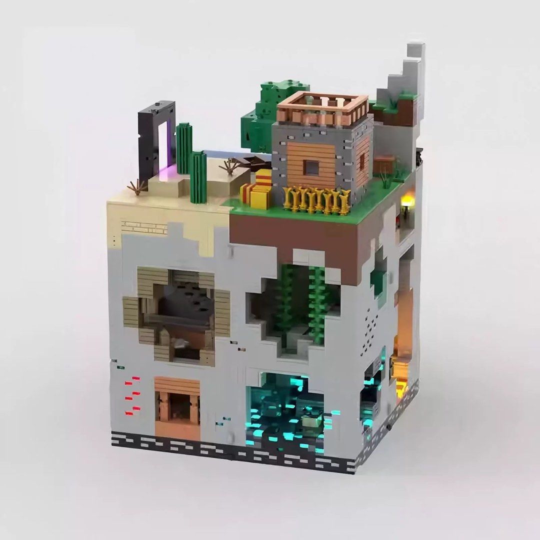 🌍 MOC Minecraft Adventure Cube | 6326pcs Creative World Block | Epic ...