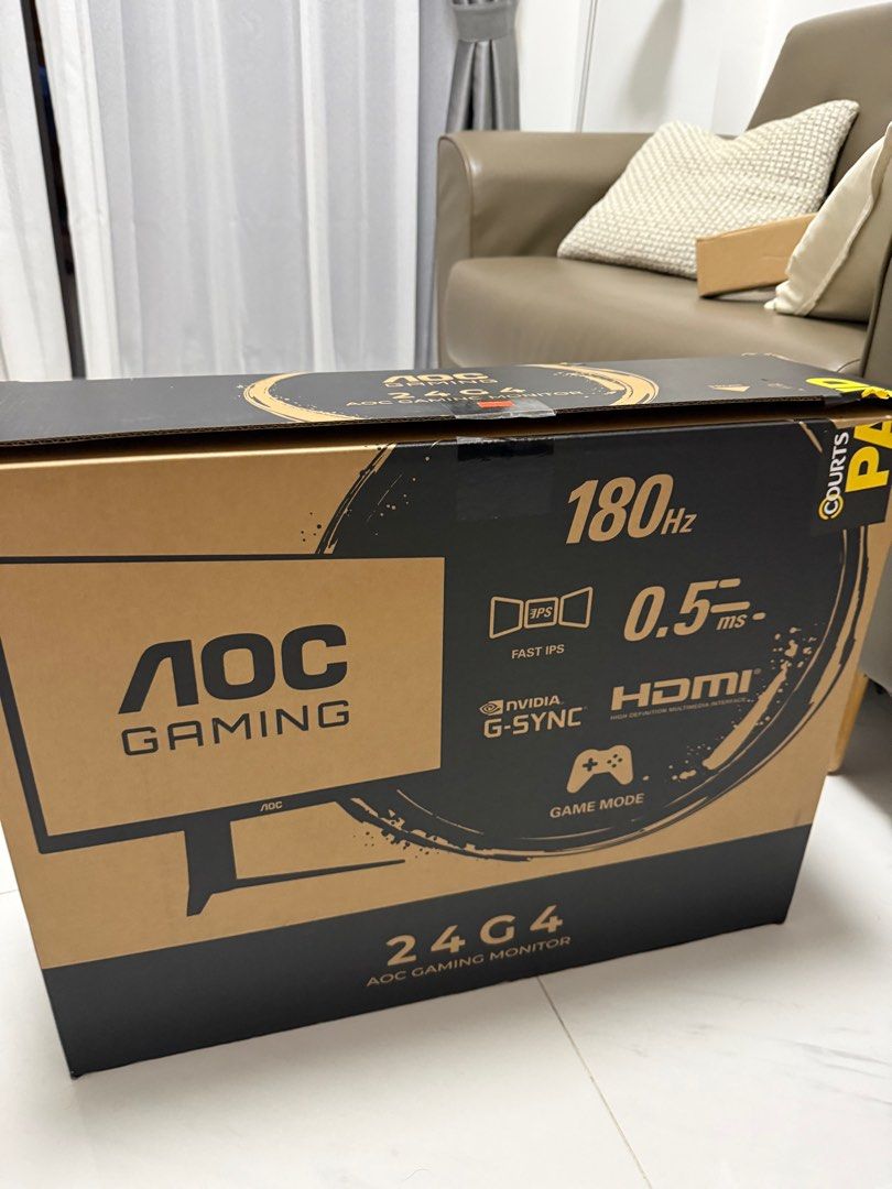 AOC 24G4 24-inch Gaming Monitor, Computers & Tech, Parts & Accessories ...