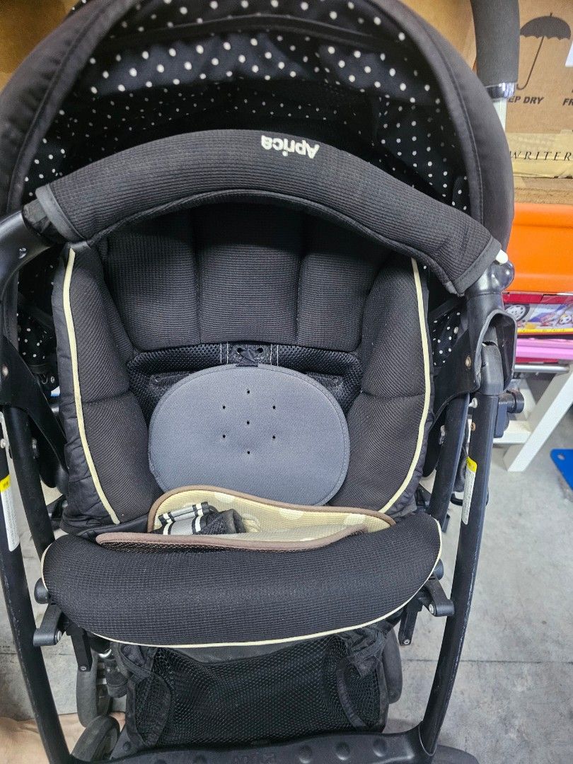 Aprica Stroller - Black and Red, Babies & Kids, Going Out, Strollers on ...