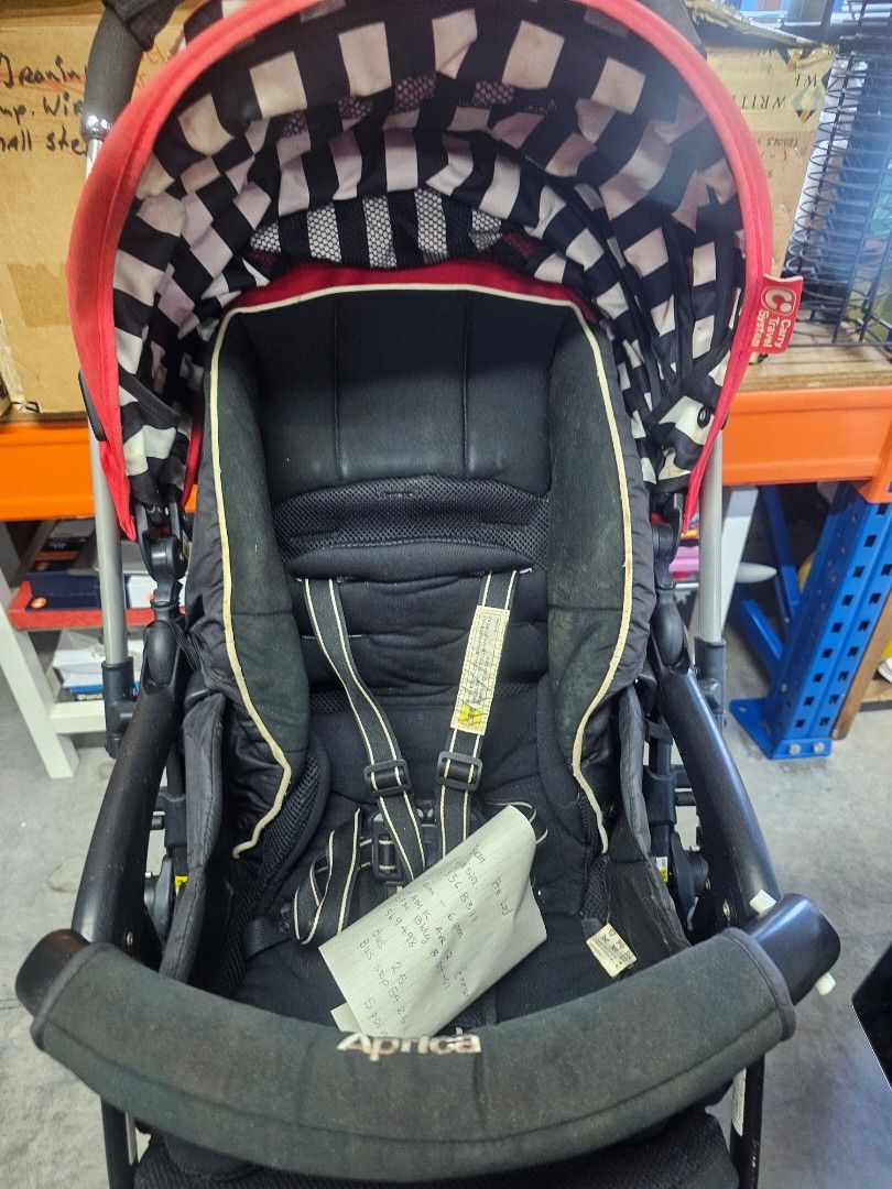 Aprica Stroller - Black and Red, Babies & Kids, Going Out, Strollers on ...