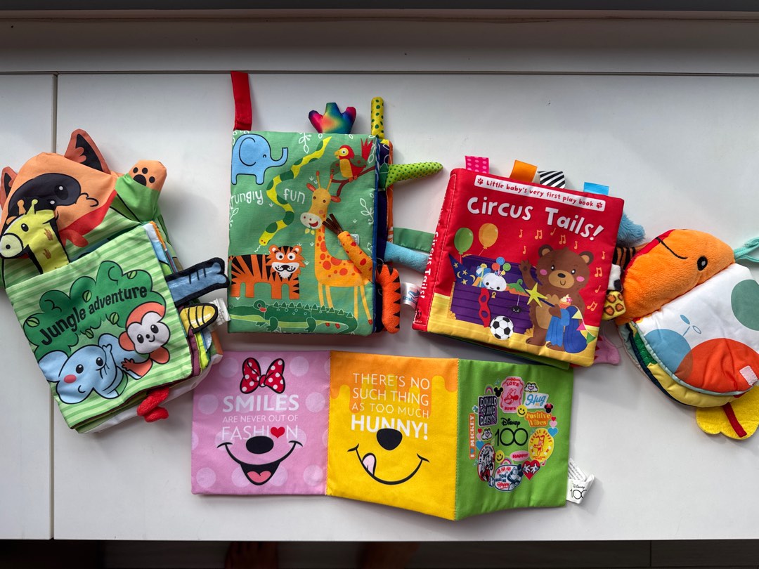 Baby Sensory Cloth Book Bundle, Babies & Kids, Infant Playtime on Carousell