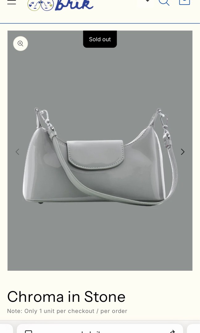 Brik Vol 2: Chroma Bag in Stone, Women's Fashion, Bags & Wallets ...