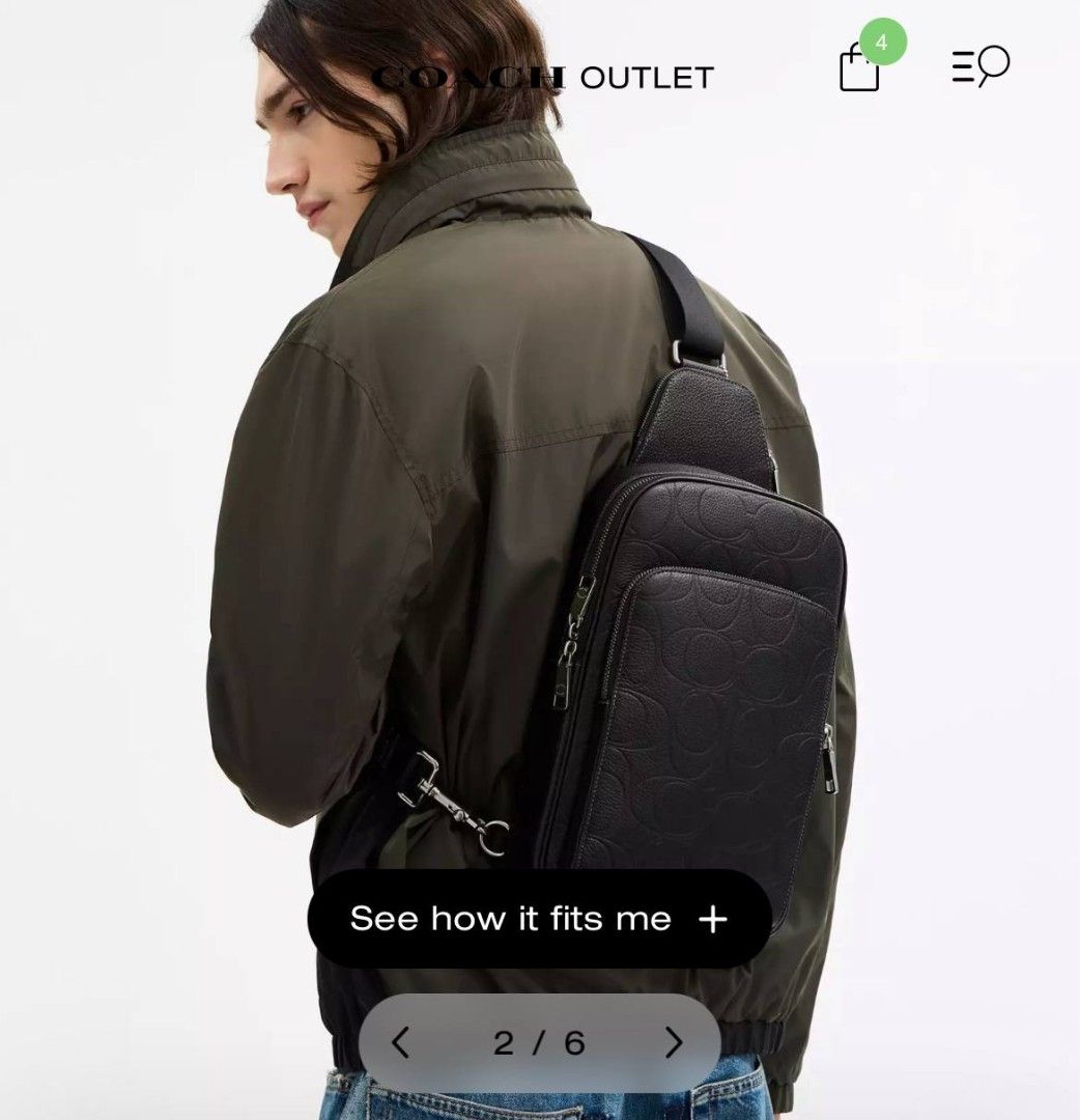 Coach Ethan Pack in Signature Leather, Luxury, Bags & Wallets on Carousell