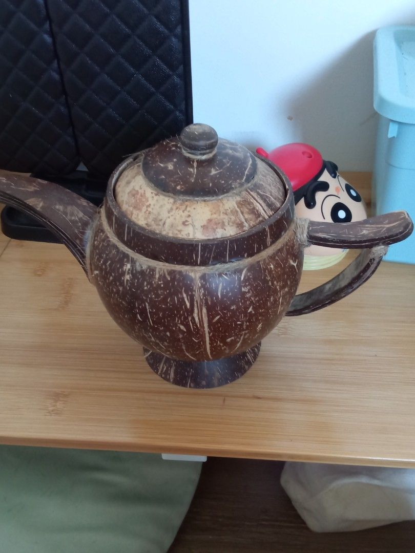 Coconut Shell Teapot, Furniture & Home Living, Kitchenware & Tableware ...