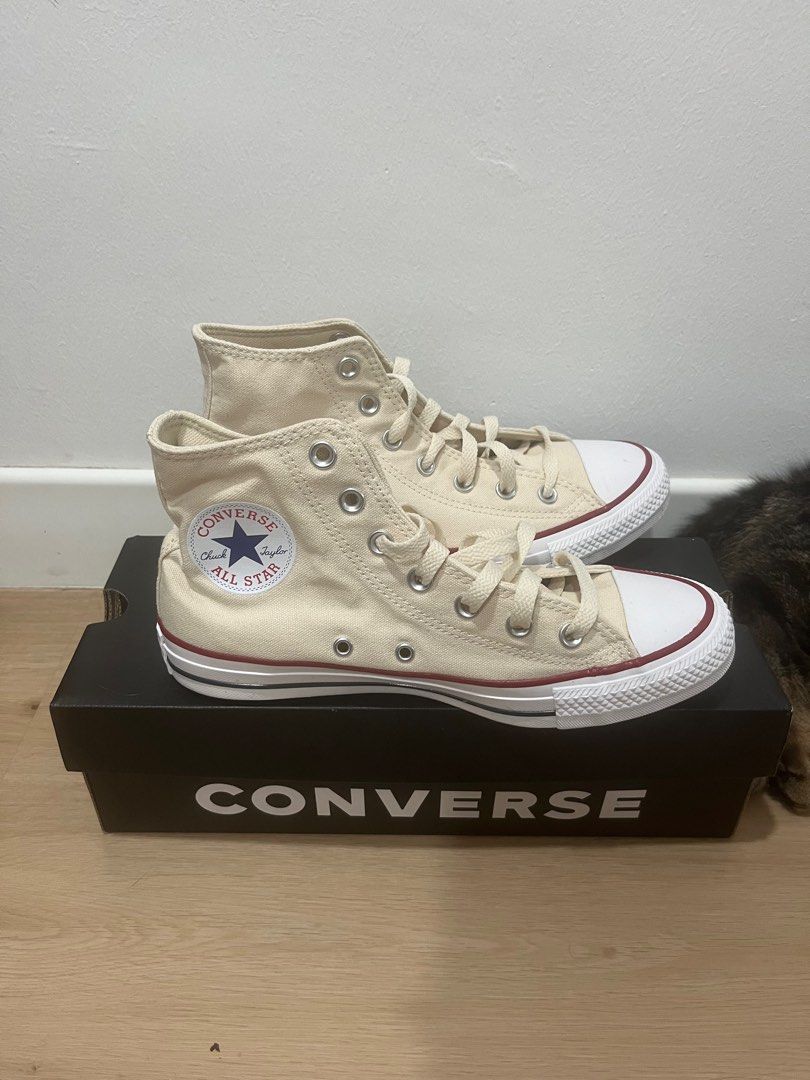 Converse Chuck Taylor All Star High Top Ivory, Women's Fashion, Footwear, Sneakers on Carousell