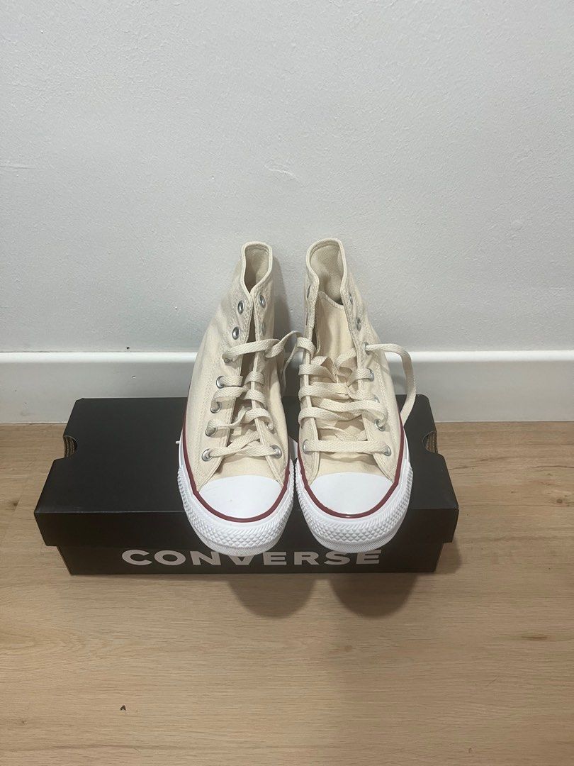 Converse Chuck Taylor All Star High Top Ivory, Women's Fashion, Footwear, Sneakers on Carousell