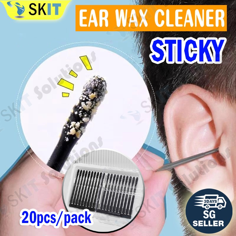 Ear Wax Cleaner Stick Spiral Pick Sticky Earwax Remover Tool Safe ...