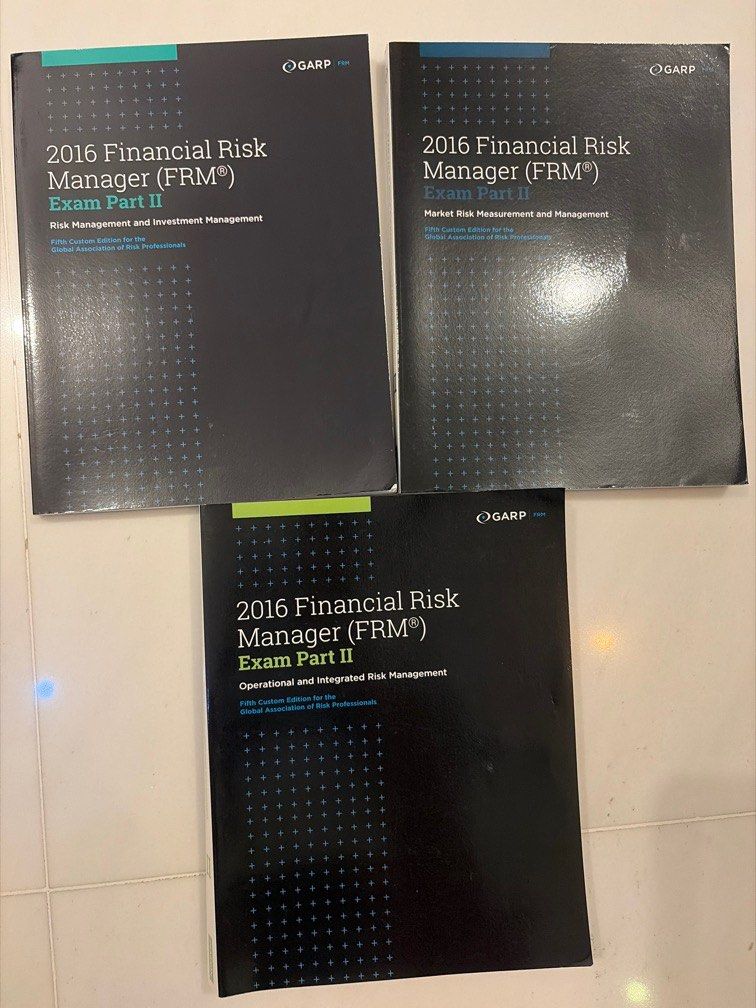 Financial Risk Manager GARP Exam Part II, Hobbies & Toys, Books ...