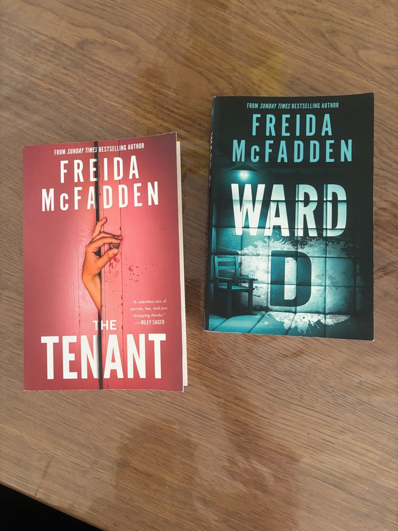 Freida McFadden Books - The Tenant & Ward D, Hobbies & Toys, Books ...