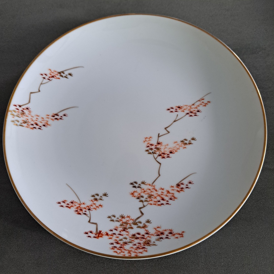 Fukagawa Arita Maple Ceramic Plate Hand-painted Japan Pattern No 905 ...
