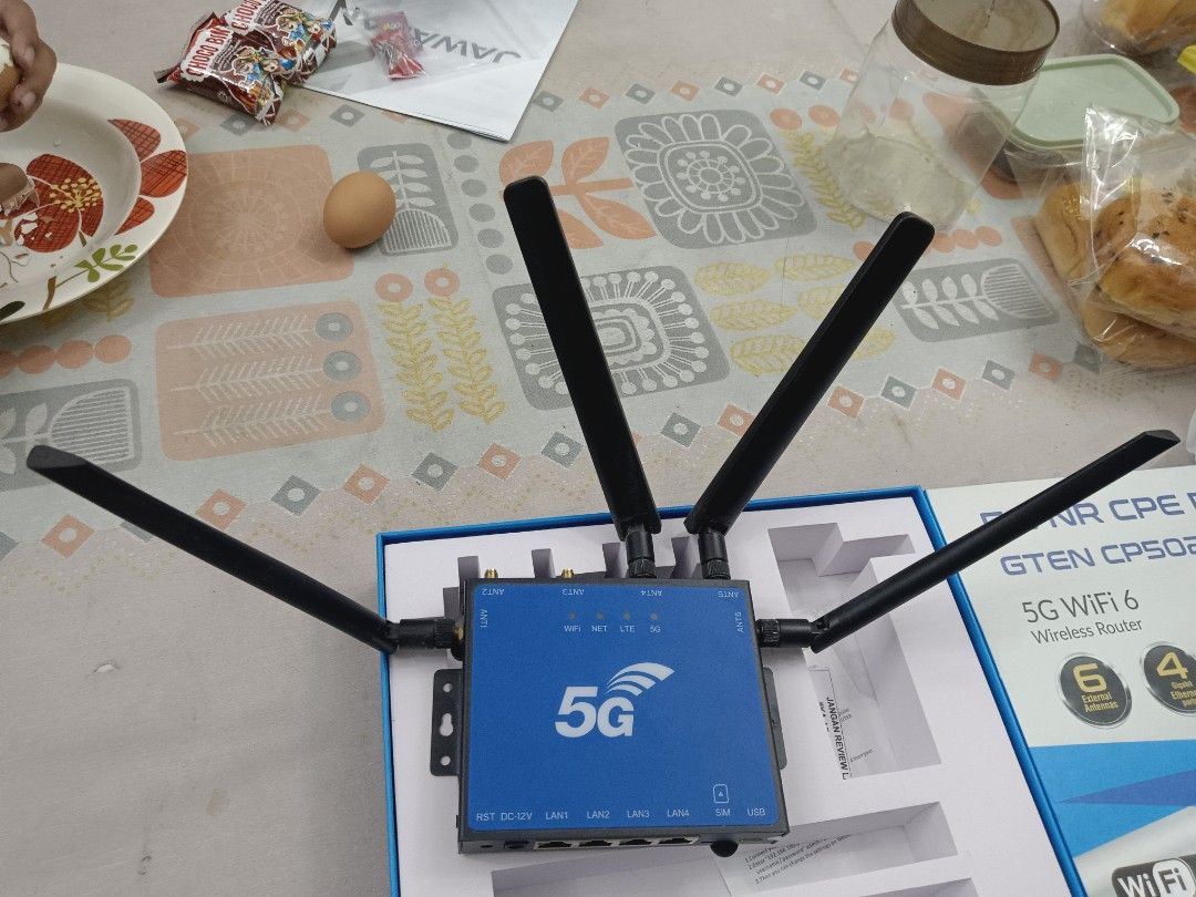 GTEN CP502 5G NR CPE Router WiFi 6, Computers & Tech, Parts ...