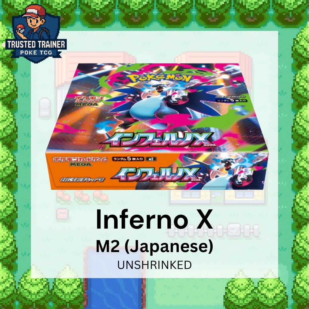Pokemon TCG: Inferno X ME2 (Japanese) Booster Box - Unshrunk, Hobbies ...