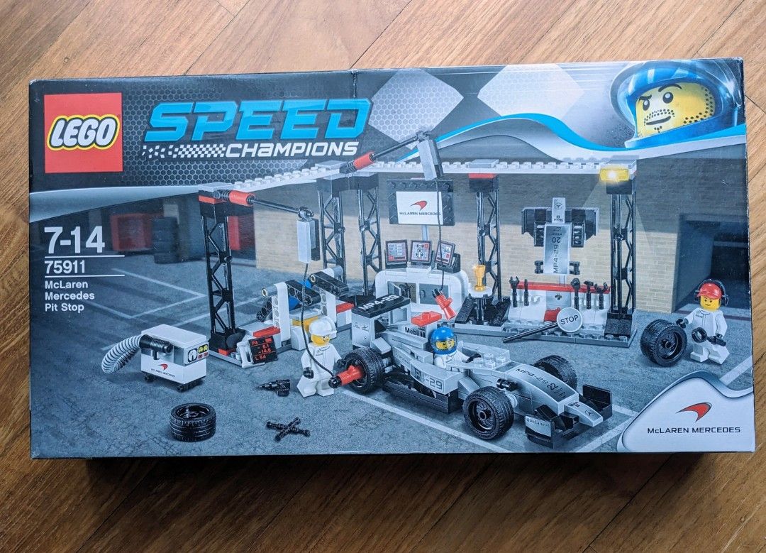 LEGO Speed Champions McLaren Mercedes Pit Stop 75911, Hobbies & Toys ...