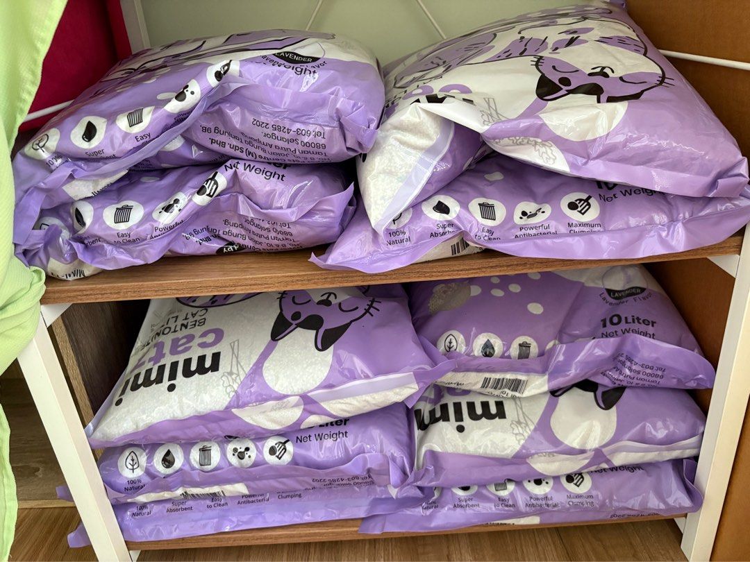 Mimi Catz Bentonite Cat Litter 10L + Litter Box, Pet Supplies, Homes ...